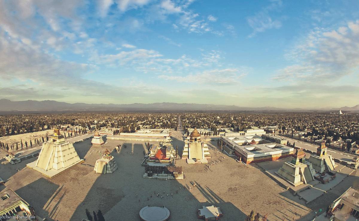 Thomas Kole recrea la gran Tenochtitlán en formato 3D