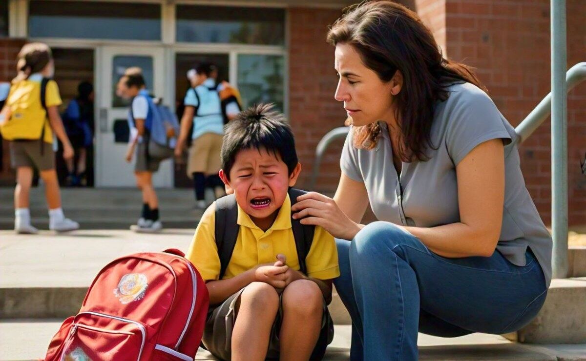 Primer día de escuela Qué hacer si tu hijo llora consejos regreso a clases