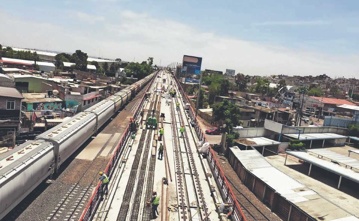 Cómo van las obras de ampliación del Tren Suburbano al AIFA