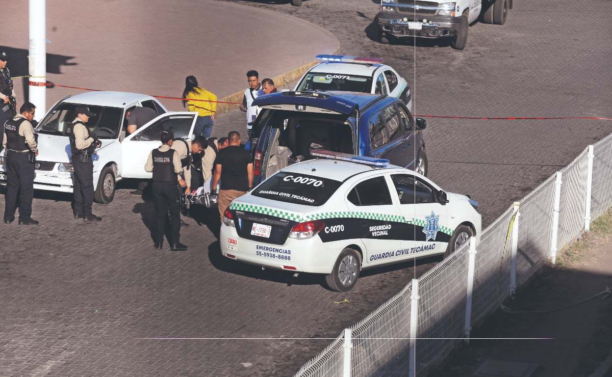 Plomean a pareja en terminal del Mexibús 1 en Estado de México