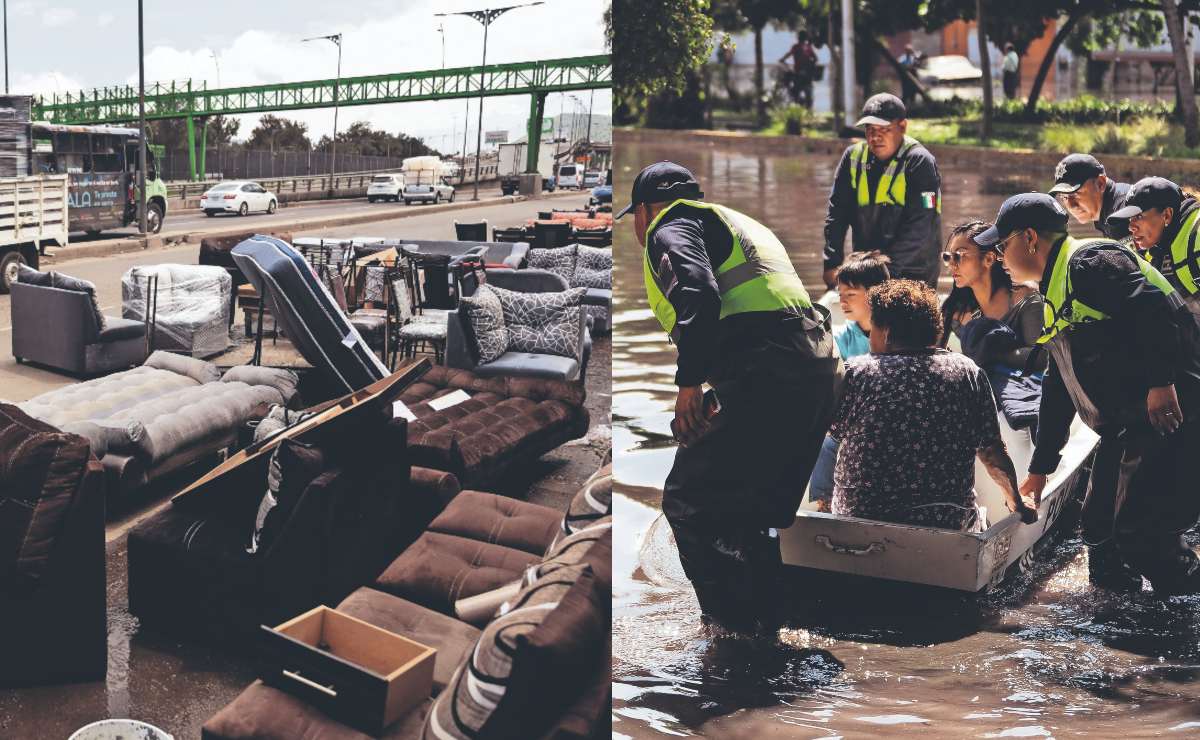 Mueblerías en Iztapalapa devastadas por inundaciones en Calzada Ignacio ...