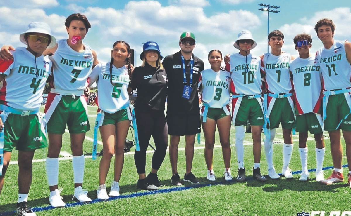 Selección mexicana flag footbal campeón NFL Championship tocho bandera ...