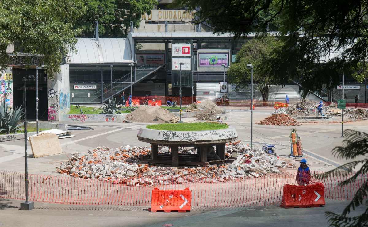 Obras en la Glorieta Insurgentes llevan un 65% de avance afirma Martí ...